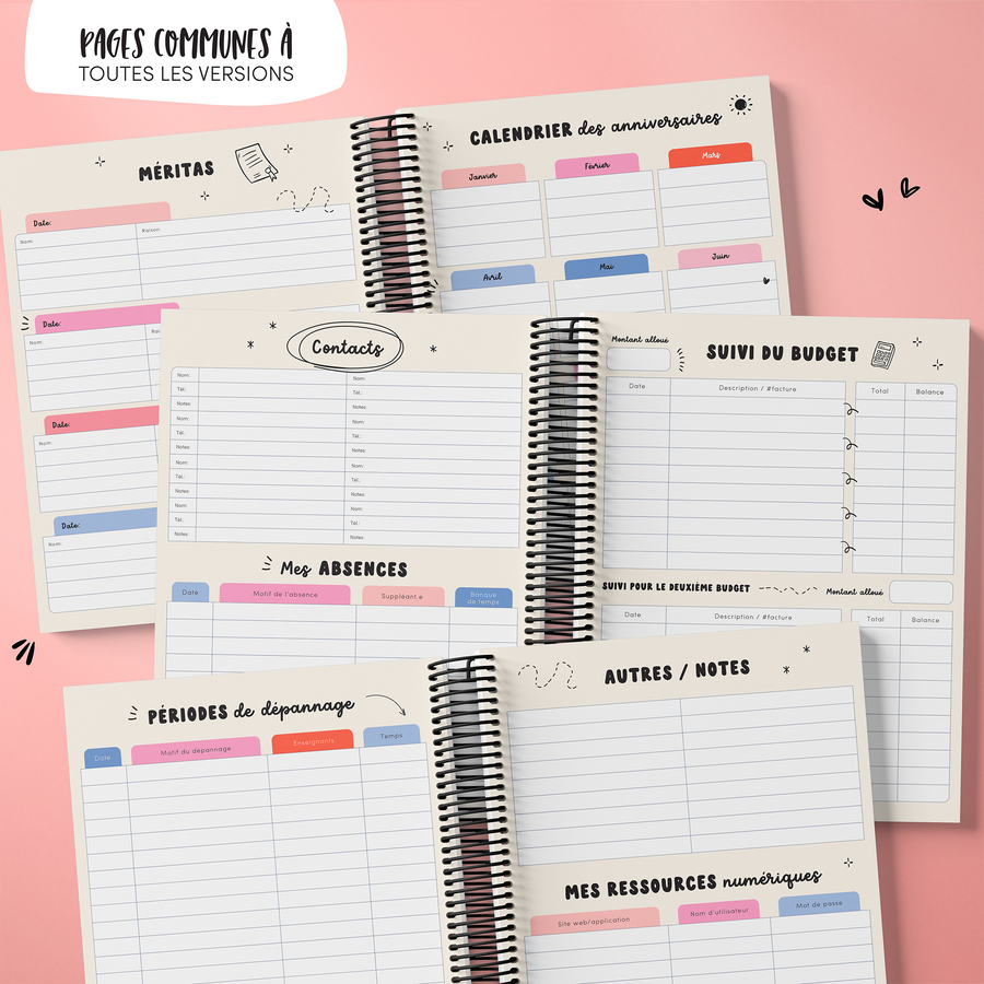 01 - Librairie du quartier - Planificateur pour enseignant 2025-2026 ...